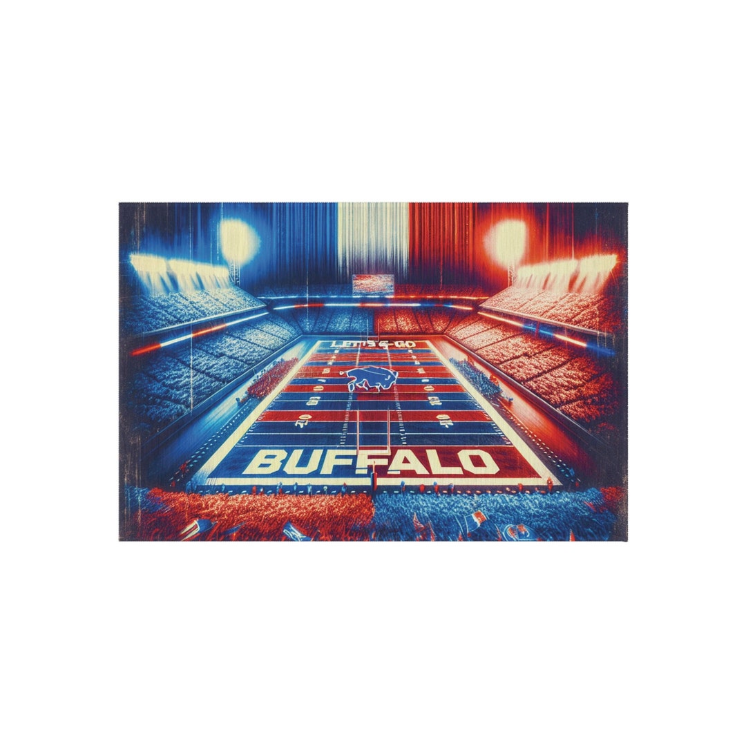 Buffalo Bills Football Field Outdoor Rug NFL Fan Gift, Sports Decor ...