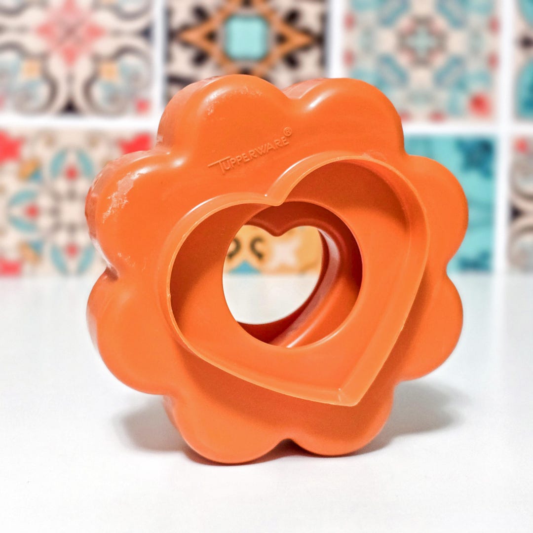 VTG 1970's Tupperware Orange Cookie Biscuit Cutter Nesting Set of 5 - Etsy