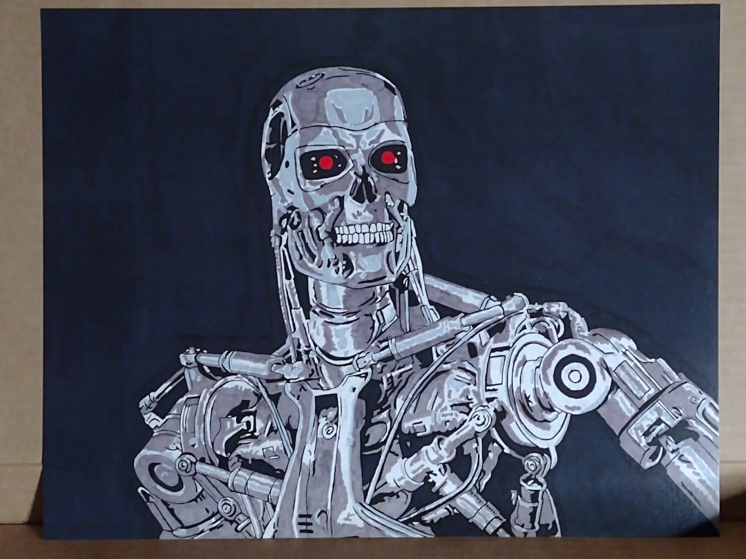 The Terminator T-800 Endoskeleton Art Print 11"x14" - Etsy Australia
