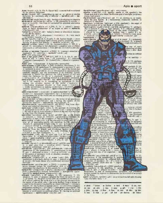 Marvel Comics Apocalypse on Dictionary Page Print | Etsy