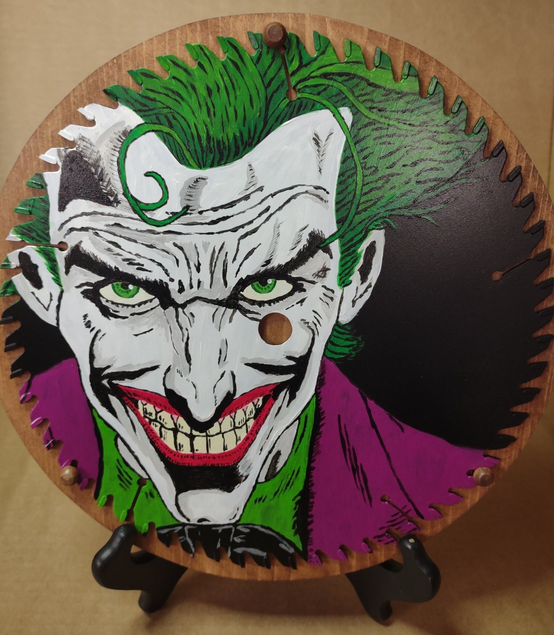 Inspired by Characters From Batman: the Joker Hand Painted Circular Saw ...