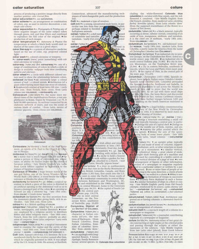 Marvel Comics X-men Colossus on Dictionary Page Print - Etsy
