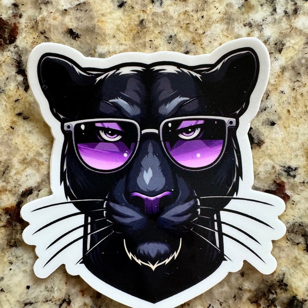 Purple Panther Stickers - Etsy