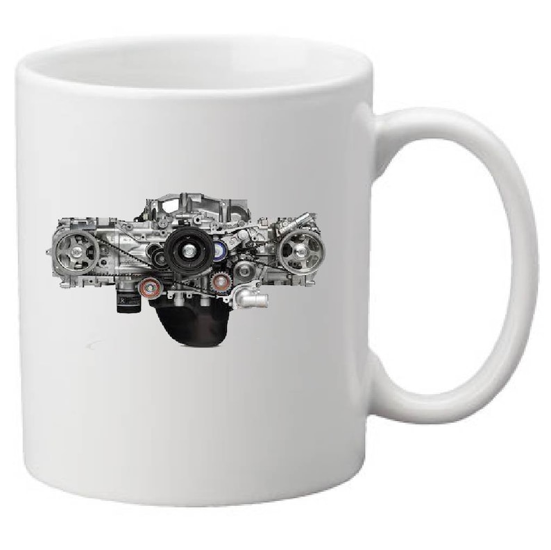 Coffee Mug W/ Subaru Engine Graphic | Etsy