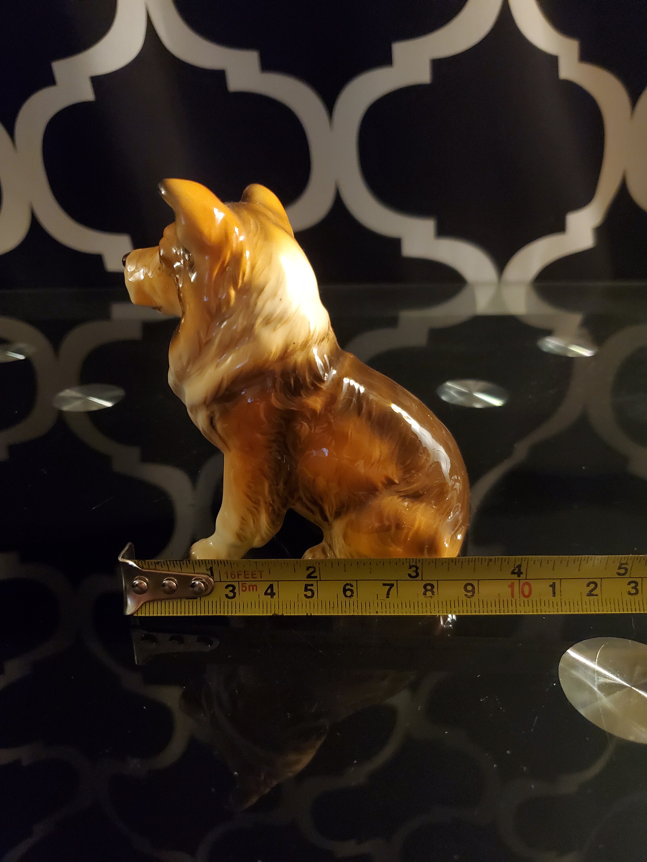Lefton Porcelain HO5299 Dog Figurine/lefton Dog Figurine/dog Home Decor ...