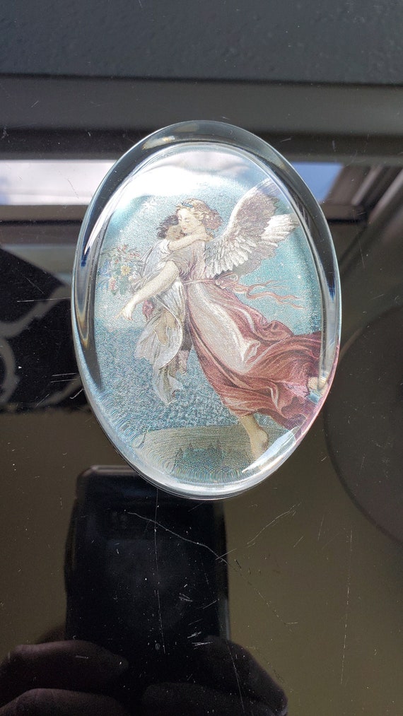 Thomas Cathey Collection Angel Glass Paperweight/thomas Cathey | Etsy