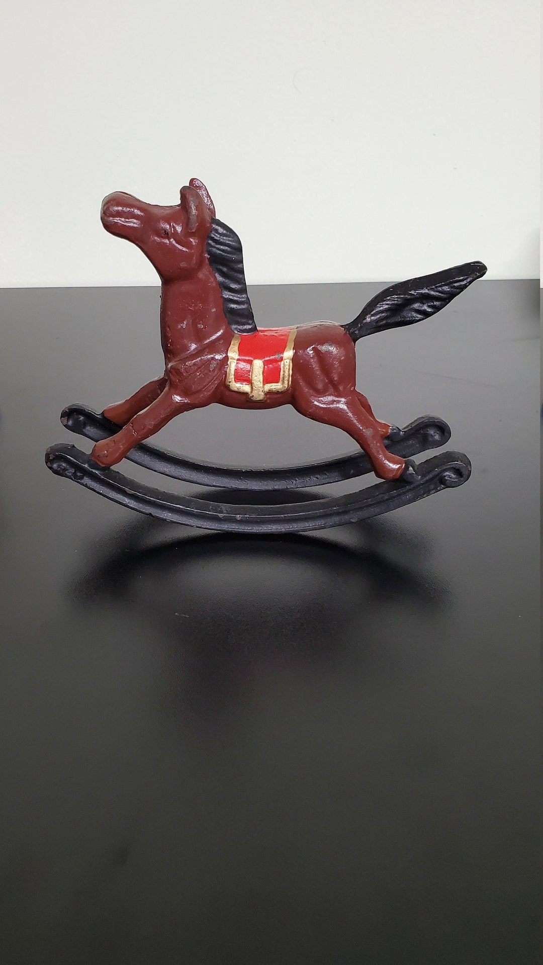 Vintage Cast Iron Rocking Horse Toy/horse Home Decor/cast Iron - Etsy