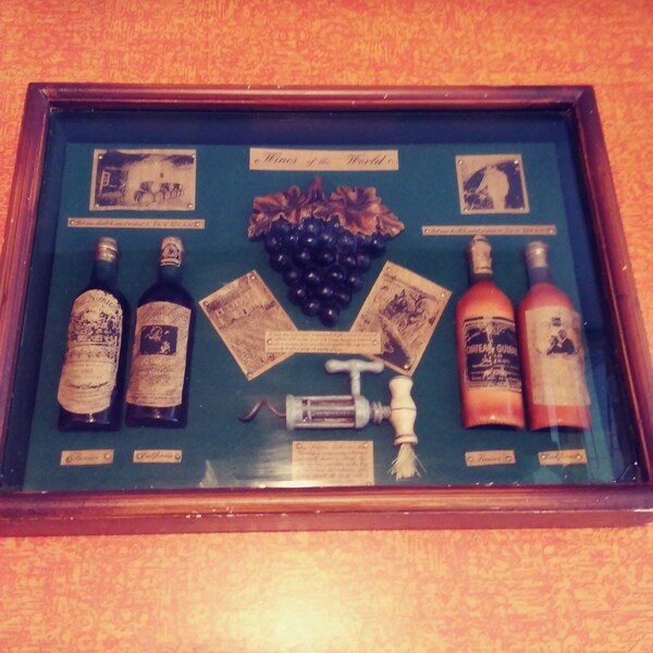 Wine Shadow Box - Etsy