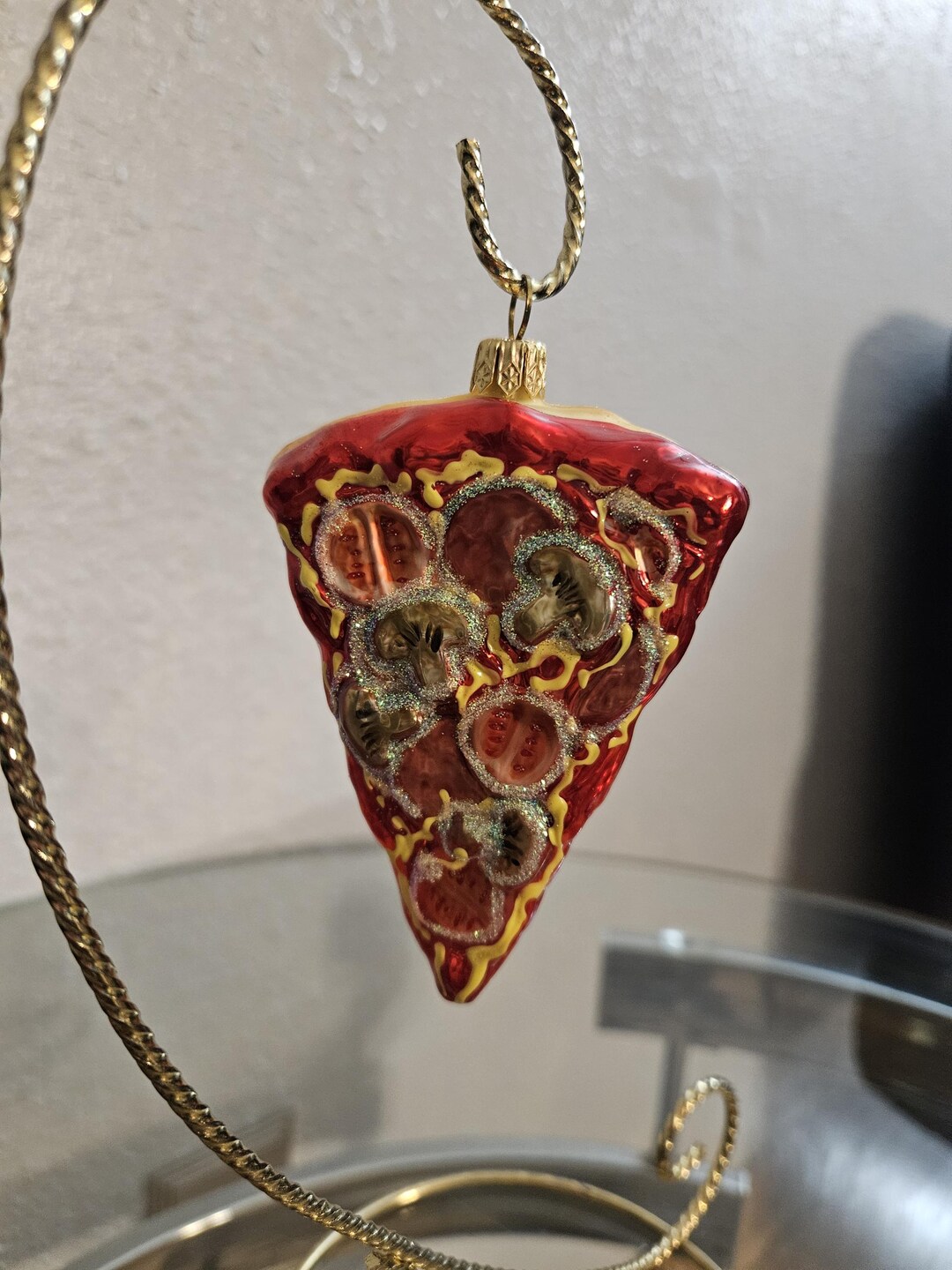 Polish Blown Glass Pizza Slice Ornament/pizza Ornament/polish Blown ...