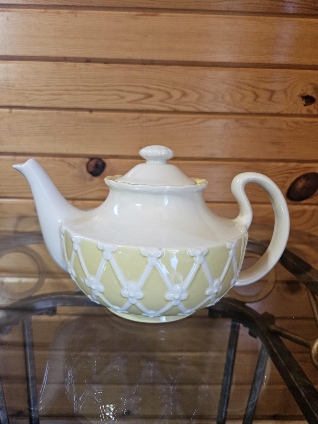 Porcelier Floral Country Style Teapot - Etsy