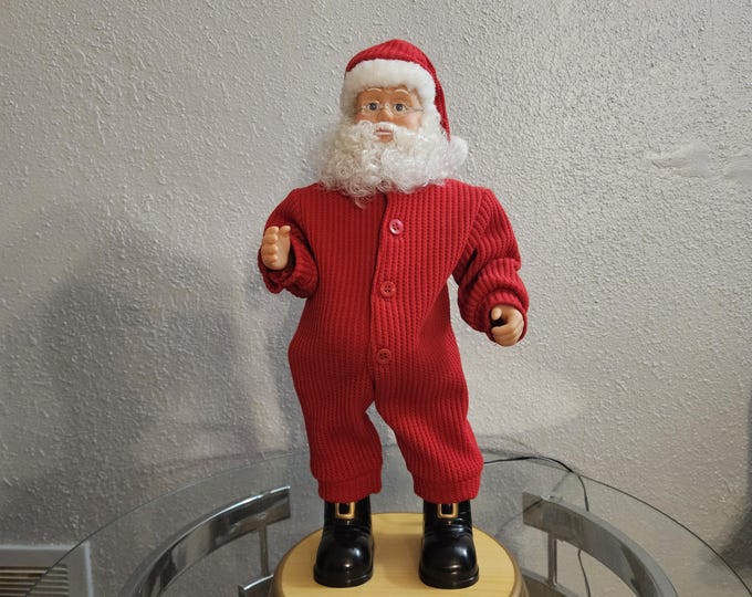 90s Gemmy Hip Swinging Santa/dancing Santa/gemmy Dancing Santa - Etsy