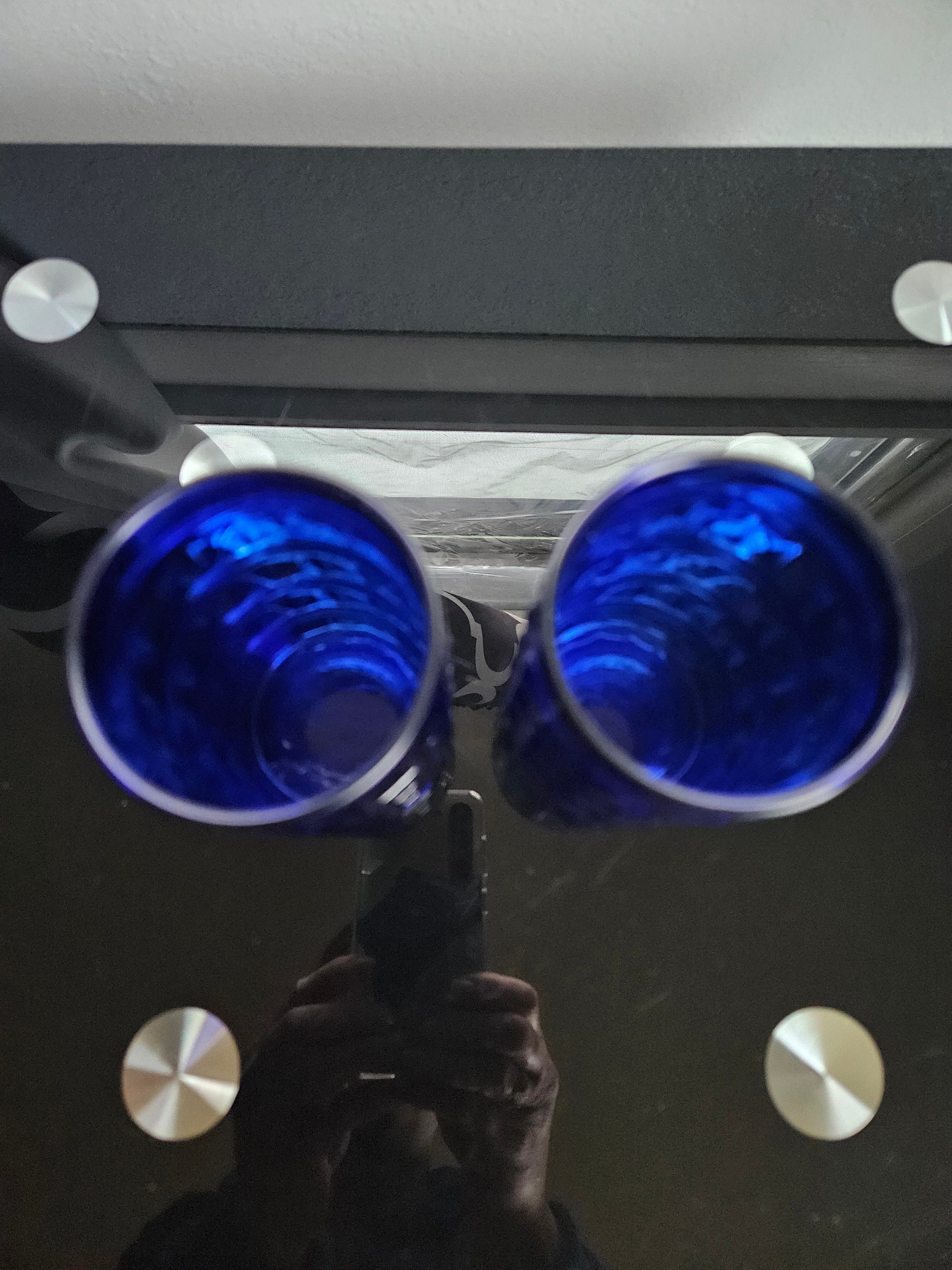 Brazilian Francesinho Cobalt Blue Diamond Point Glassware/cobalt Blue ...