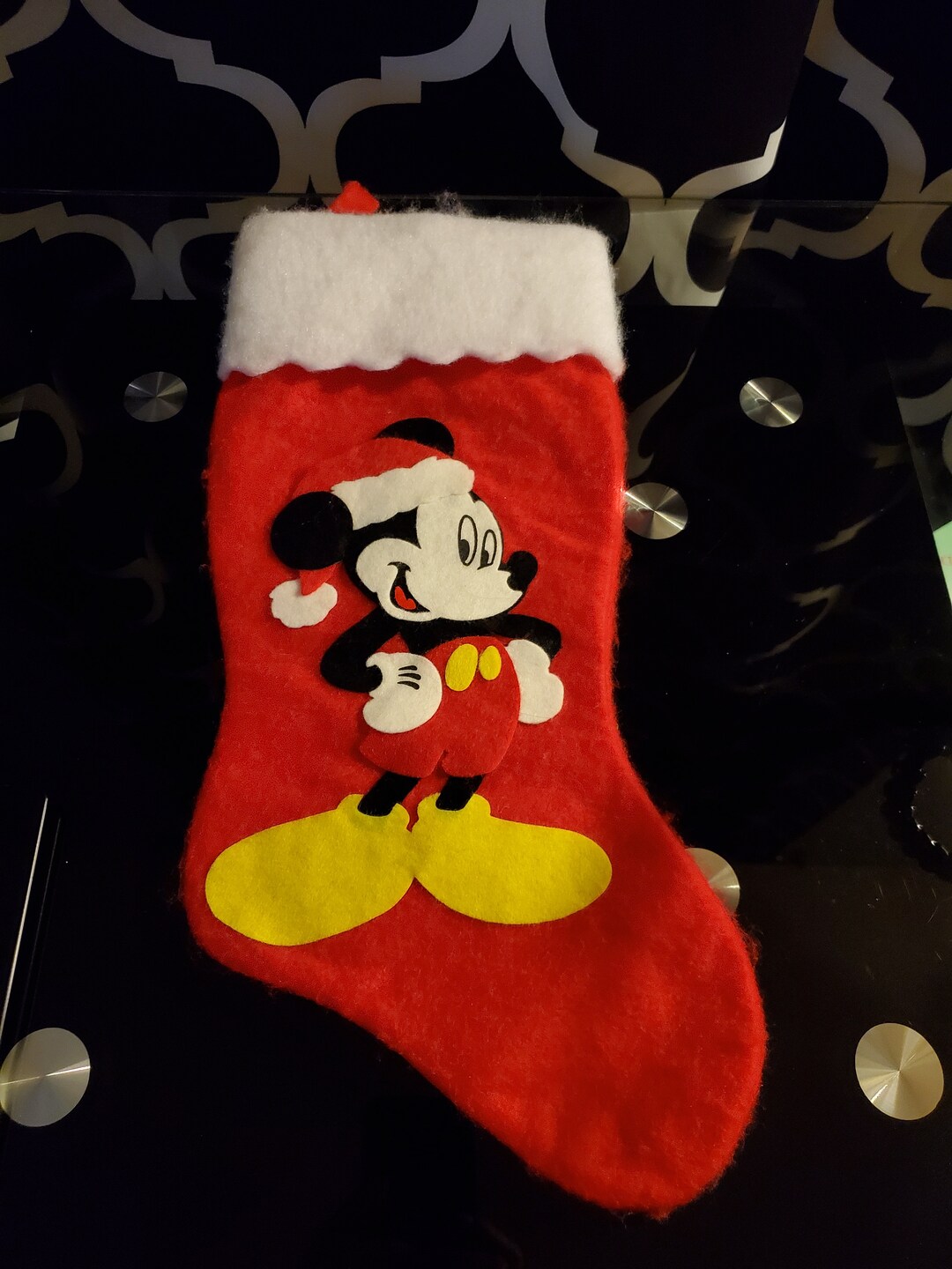 Mickey Mouse Felt Christmas Stocking/mickey Mouse Stocking/mickey Mouse ...