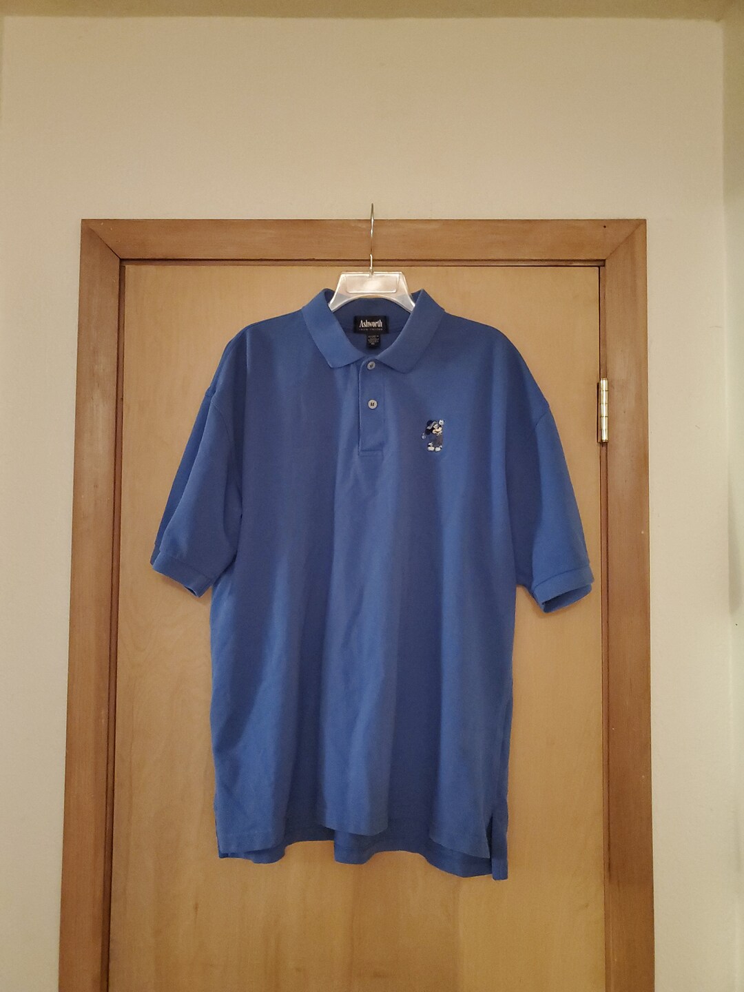 Vintage Ashworth Mickey Mouse Embroidered Polo Golf Shirt/mickey Mouse ...