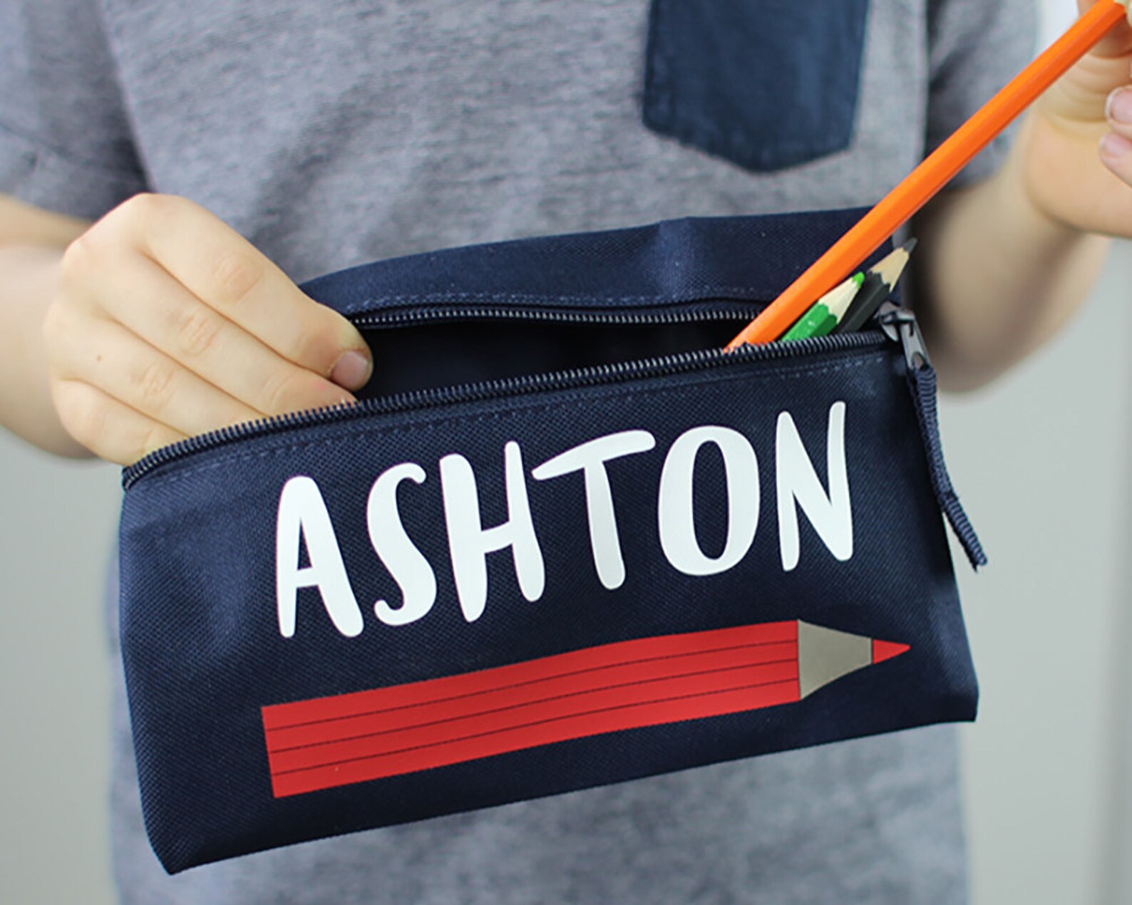 Personalised Pencil Case Kids Pencil Case Kids Pencil - Etsy