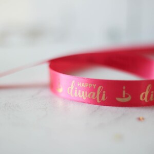Happy Diwali Ribbon, 15mm - Etsy UK