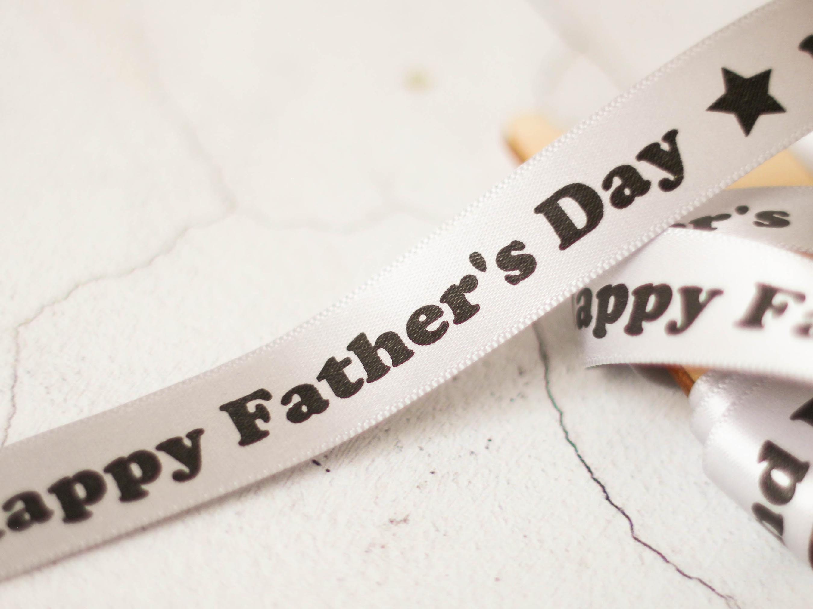 Personalised Ribbon Happy Father's Day Ribbon 15mm | Etsy
