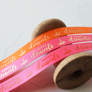 Happy Diwali Ribbon, 15mm - Etsy UK