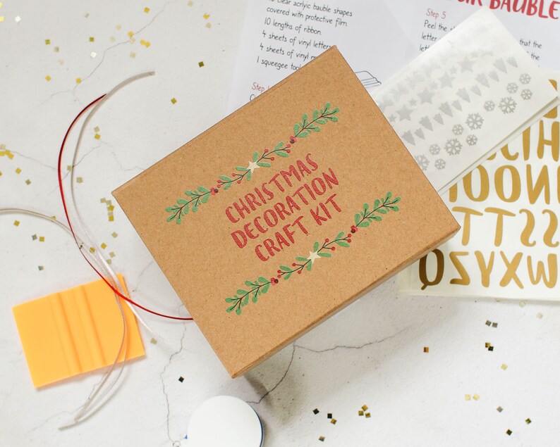 Christmas Decoration Craft Kit Make Your Own Christmas - Etsy UK