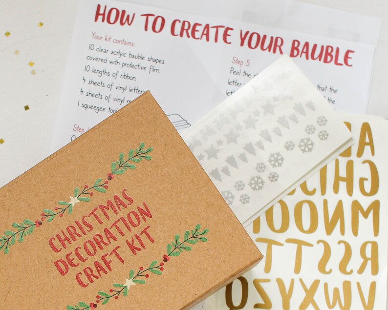 Christmas Decoration Craft Kit Make Your Own Christmas - Etsy UK
