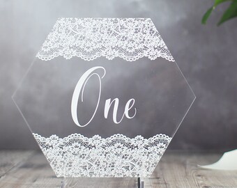Lace Table Numbers - Etsy