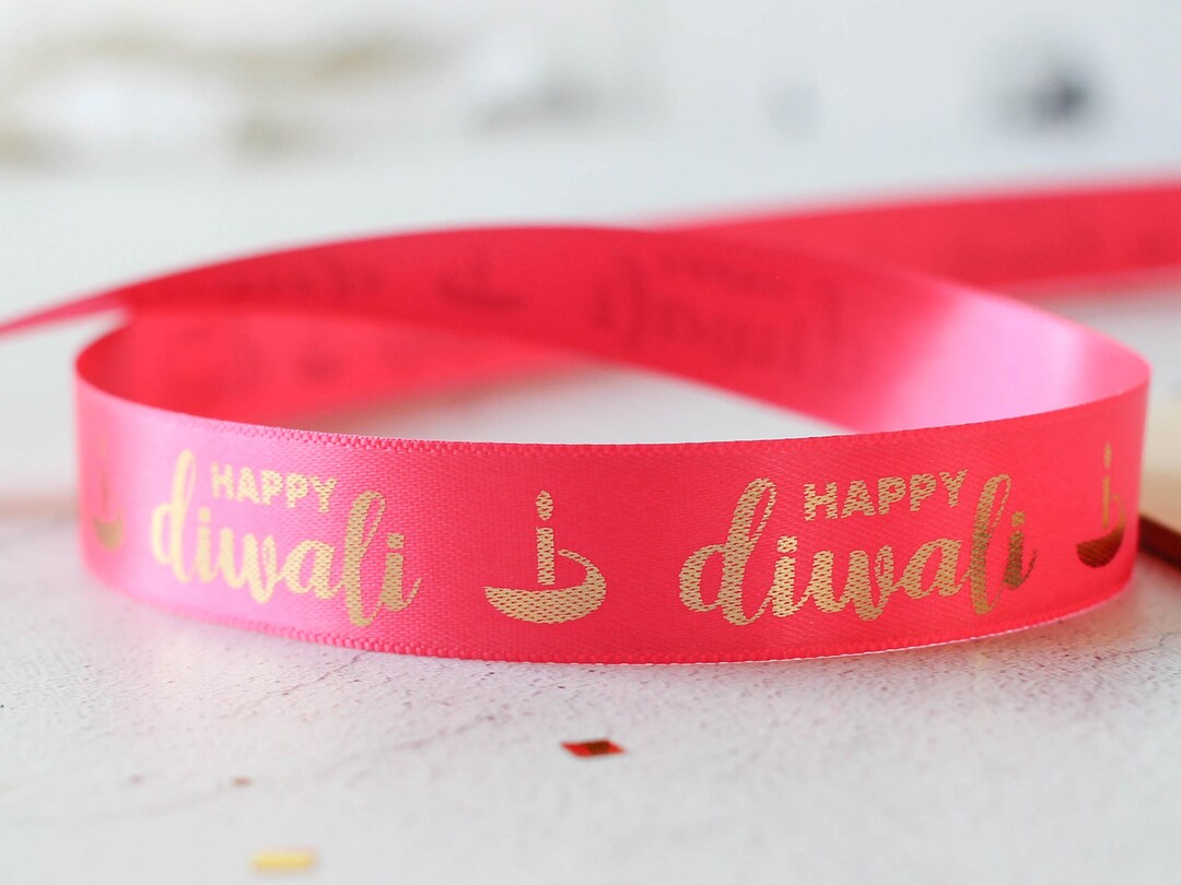 Happy Diwali Ribbon, 15mm - Etsy UK