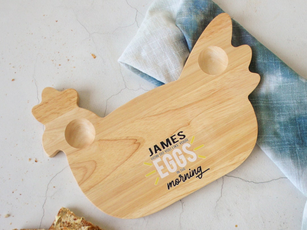 Personalised Egg Board Chicken Egg Board Eggs in the Morning Breakfast ...