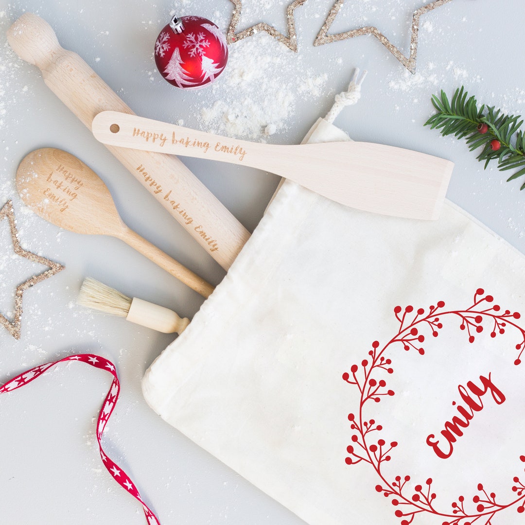 Baking Set Personalised Baking Gift Personalised Baking Set Cotton Bag ...