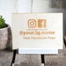 Wood Social Media Sign, Mod, Instagram Facebook Sign, Follow Like Share ...
