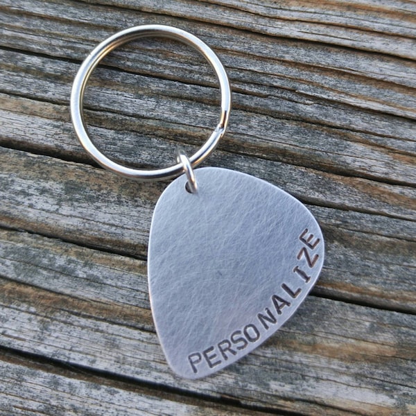 Guitar Pick Keychain - Etsy