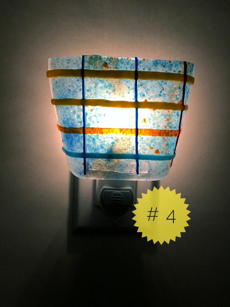 Fused Glass Night Lights - Etsy