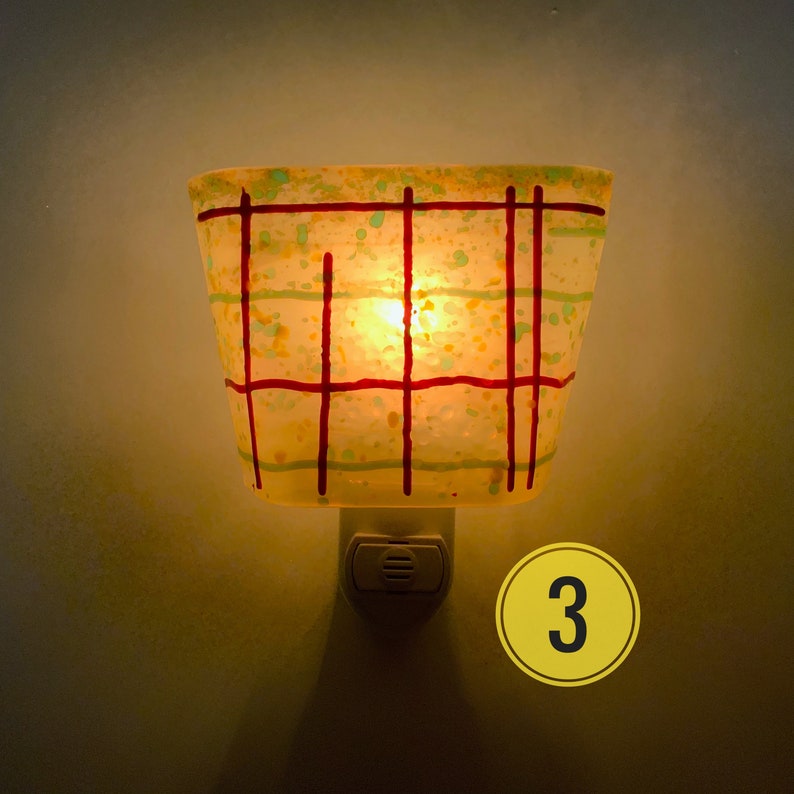 Fused Glass Night Lights - Etsy