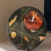 Cosmos Fused Glass Wall Clock - Etsy