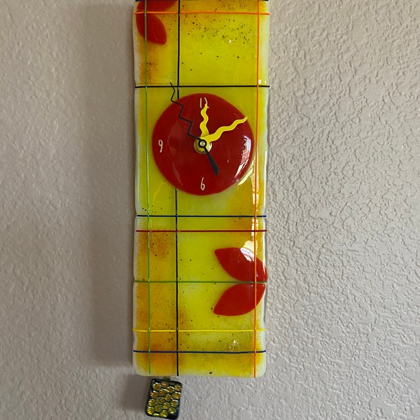Narrow Wall Clock - Etsy