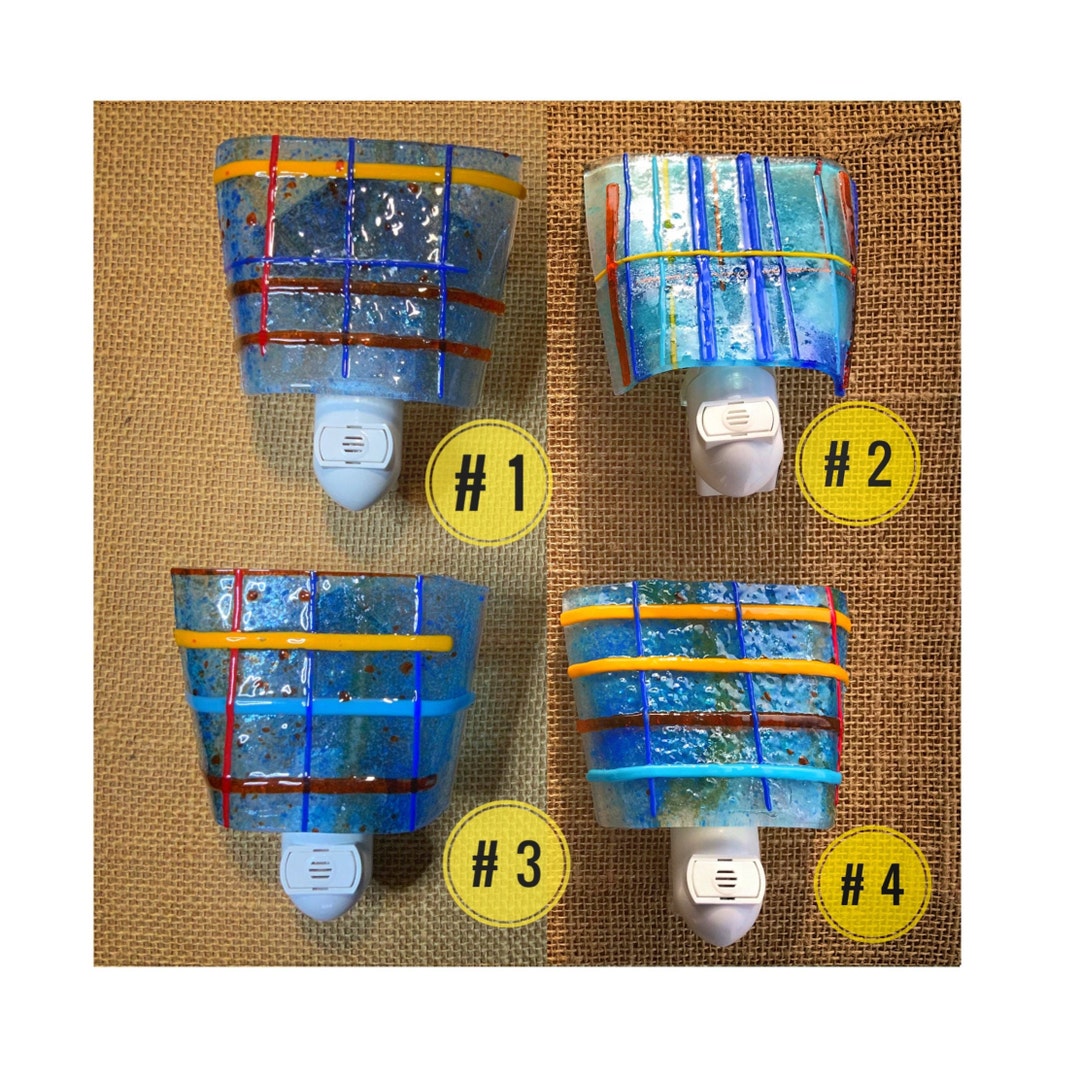 Fused Glass Night Lights - Etsy