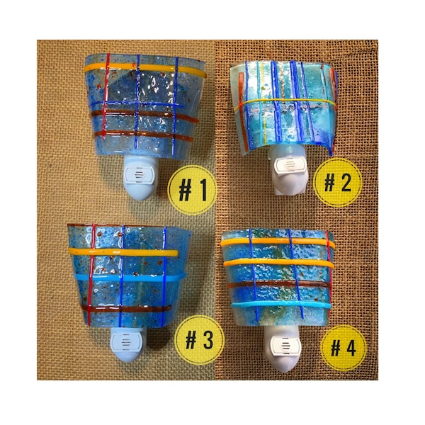 Fused Glass Night Light - Etsy
