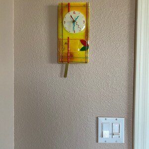 Tiffany Series Medium Glass Wall Clock - Etsy