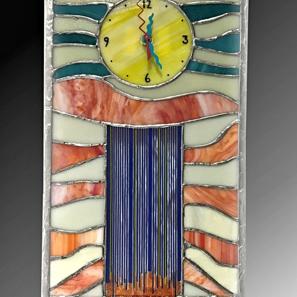 Stained Glass Clock - Etsy
