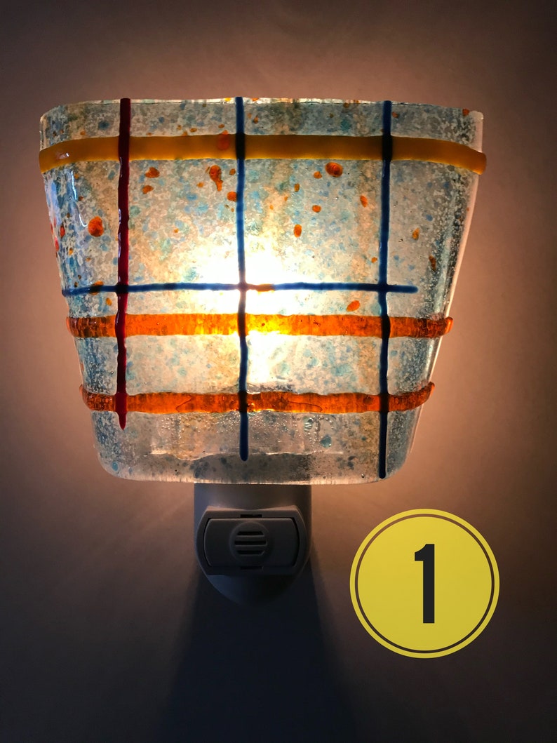Fused Glass Night Lights - Etsy