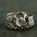 Antique Style Bridal Setvintage Style Engagement Ring and Band Setgoing ...