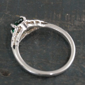 Green Celtic Ring Emerald Ring May Birthstone St. Patrick's Day Ring ...