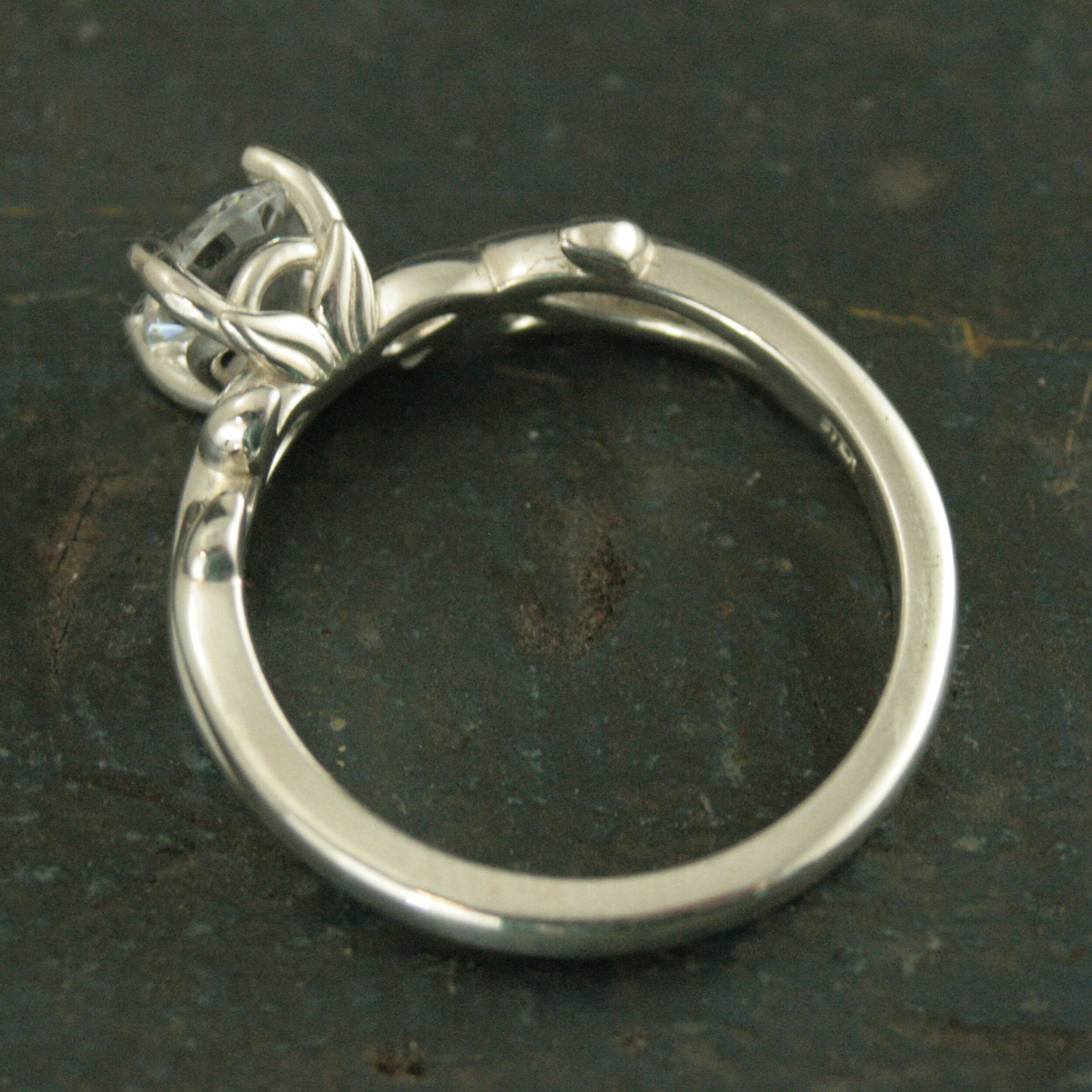 Vine Engagement Ring Castle Vine Ring Silver Engagement Ring | Etsy