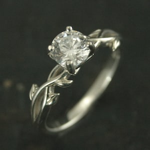Vine Engagement Ring Castle Vine Ring Silver Engagement Ring Sculptural ...