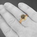 14K Gold Contoured Band Deep Curve Rococo Band Vintage Style Contoured ...