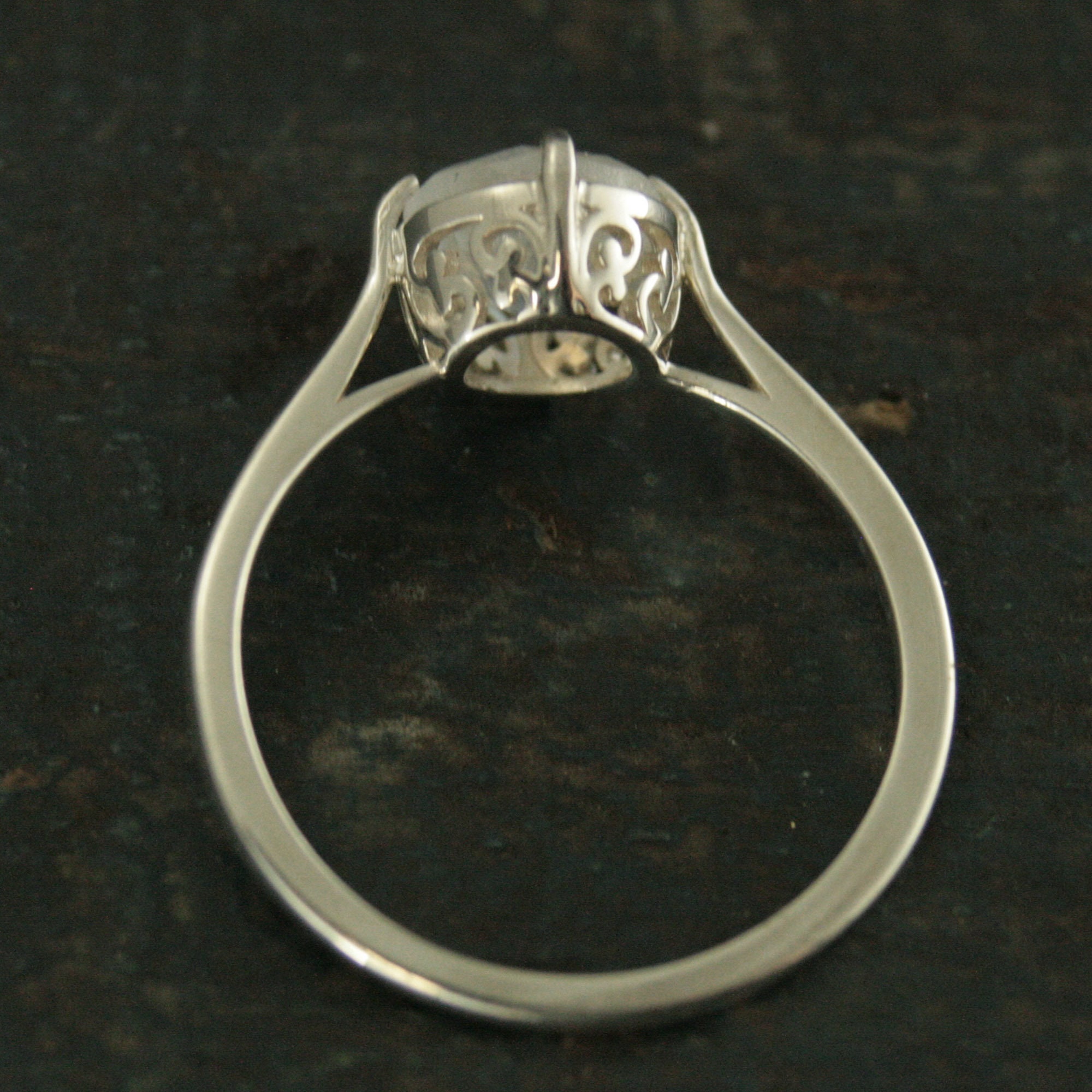 Rainbow Moonstone RingFiligree Engagement RingNSEW | Etsy