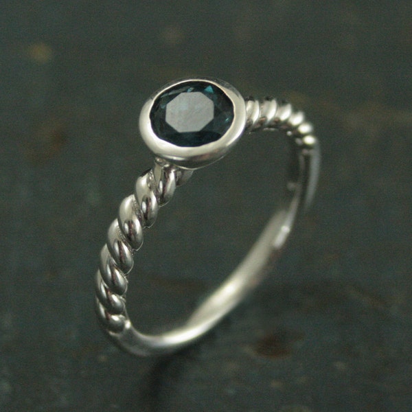 Rope Engagement Ring - Etsy