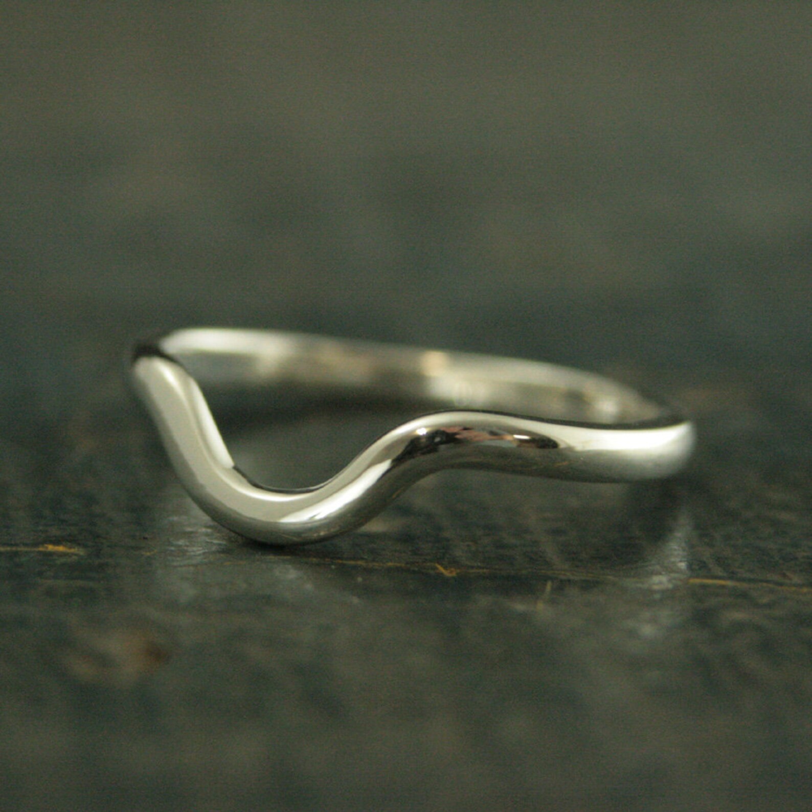 Silver Contoured Band Deep Curve Contoured Ring Silver Wedding - Etsy