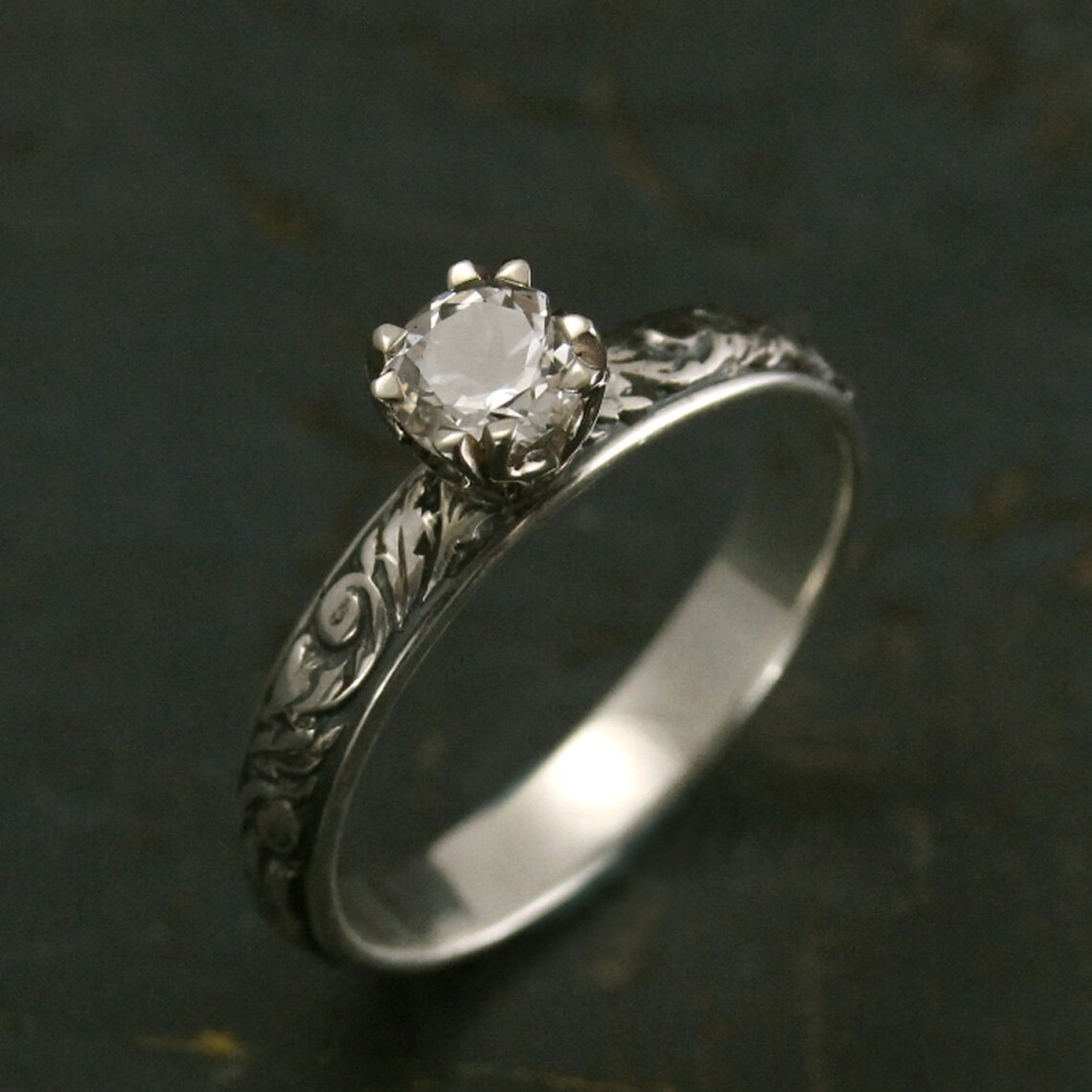 Going Baroque Engagement Ring-gold & Silver Engagement | Etsy