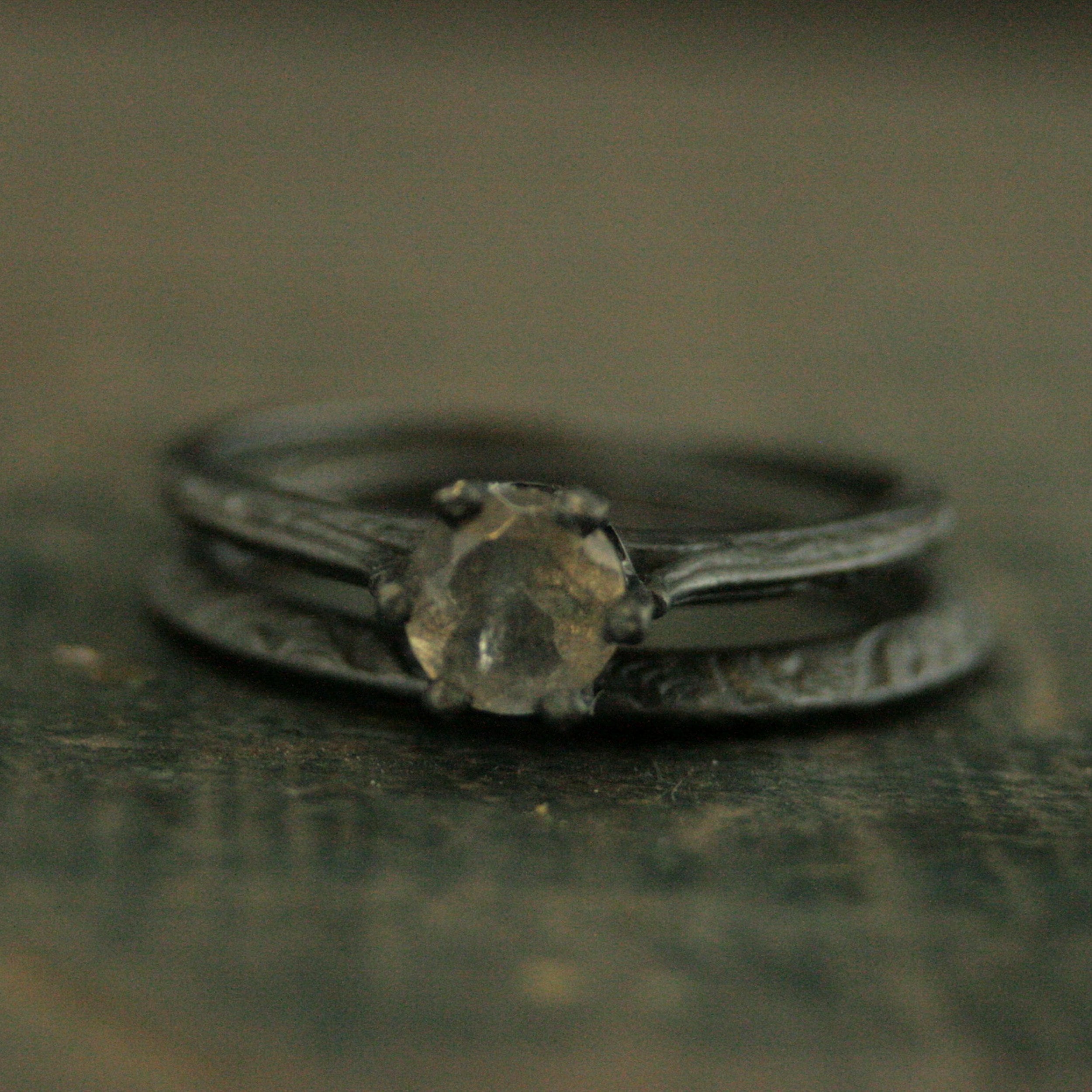 Dark Atlantean Bridal Set 5mm Labradorite Engagement Ring Set Black ...