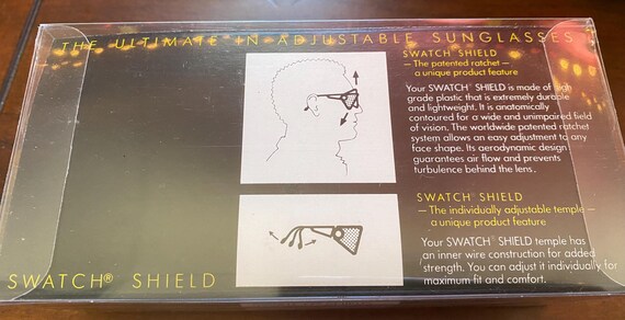 1980’s, Vintage, Swatch Shield, Sunglasses with fog s… - Gem